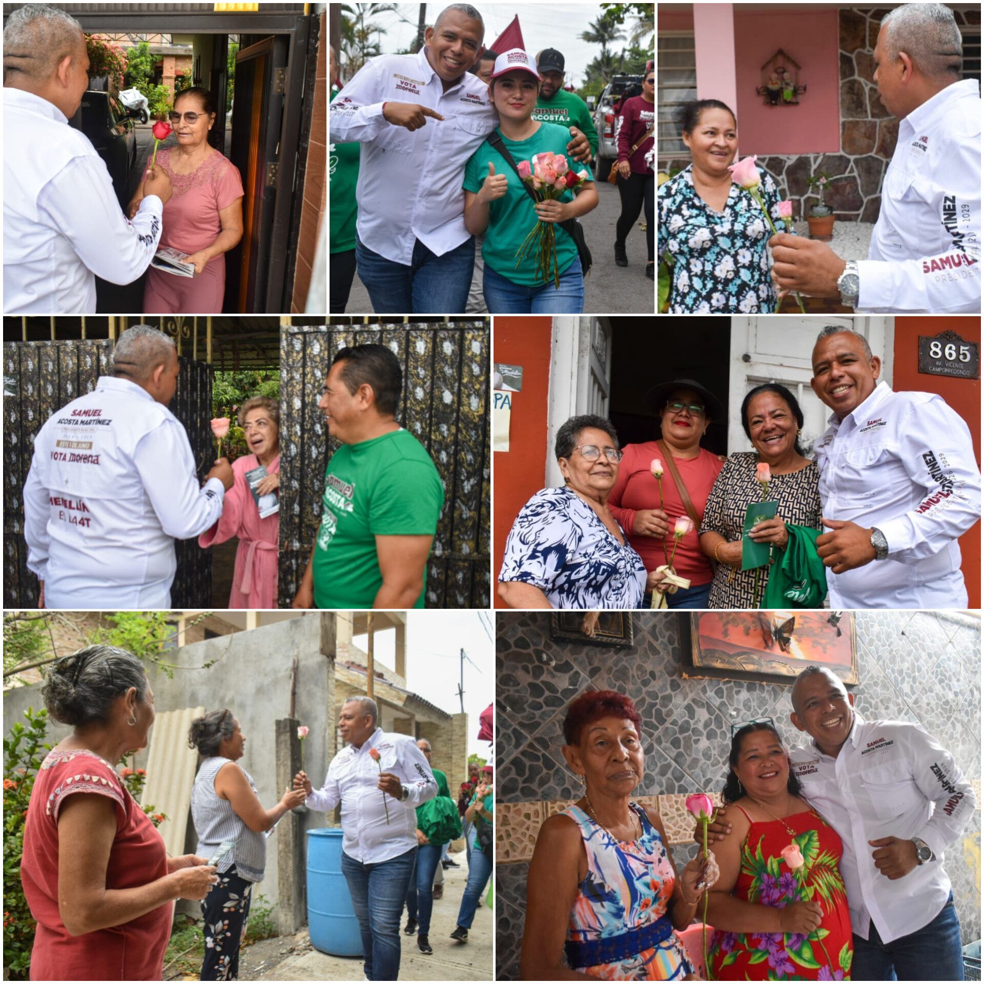 Samuel Acosta felicita a las madres medellinenses con rosas y emotivo ...